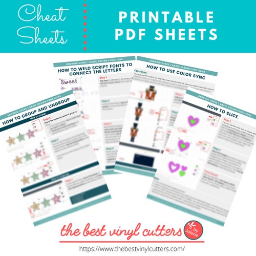 Printable Cheat Sheets for Cricut Maker Beginners Guide PDF - Etsy