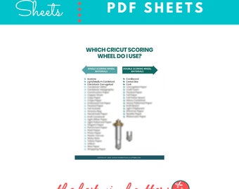 Printable Cheat Sheets for Cricut Maker HTV Cut Settings Beginners ...