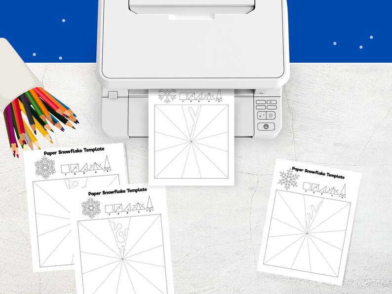 Printable Paper Snowflake Templates | 14 Fold-and-cut Pattern Designs ...
