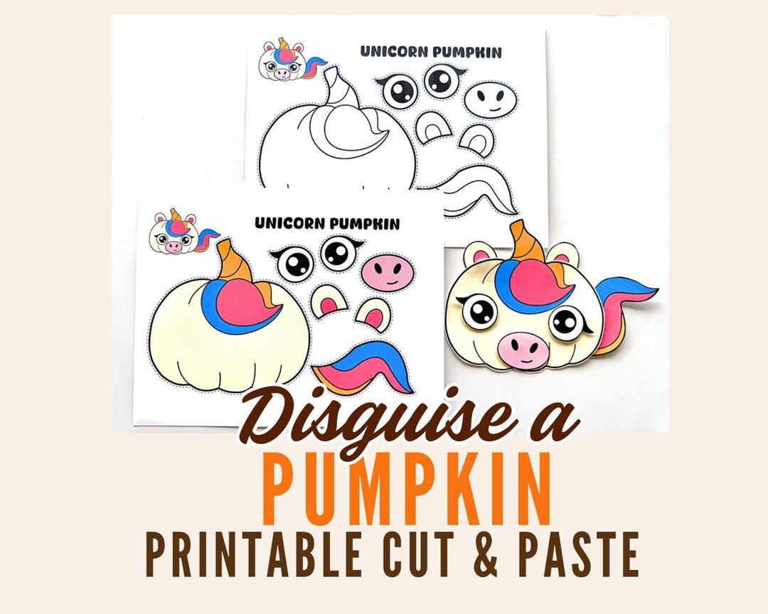 Disguise a Pumpkin as an Unicorn, Unicorn Pumpkin Disguise, Pumpkin in ...