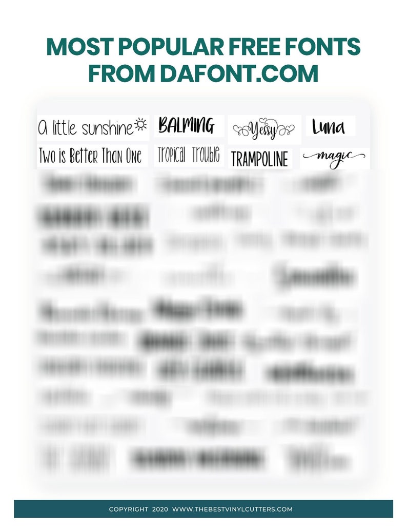 Printable Cheat Sheets for Most Popular Free Fonts - Beginners Guide ...