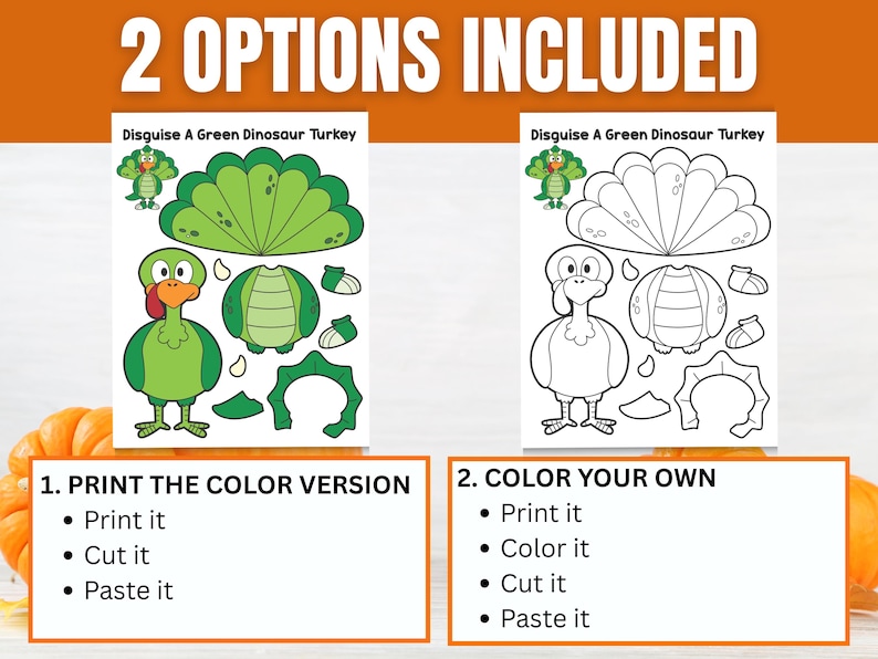 Disguise a Turkey as a Dinosaur Kids Craft | Thanksgiving Activities ...