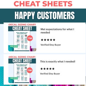 HTV Shirt Decals Placement and Size Chart Printable Cheat Sheet | Heat ...