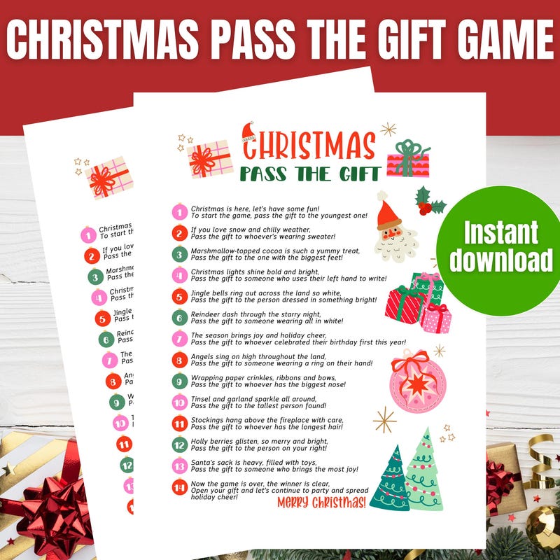 Printable Forfeits for Pass the Parcel - Etsy UK