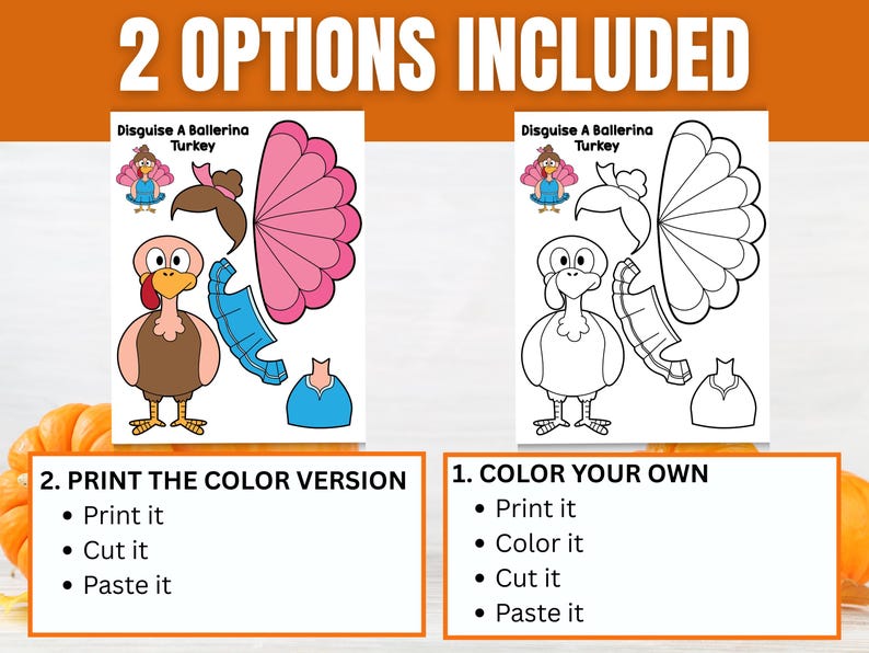 Disguise a Turkey as a Ballerina Kids Craft | Thanksgiving Home ...