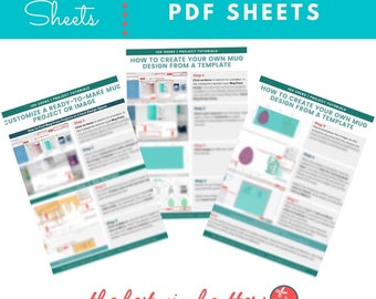 How to Create a Mug Press Project Step-by-step Tutorial Sheet | Etsy