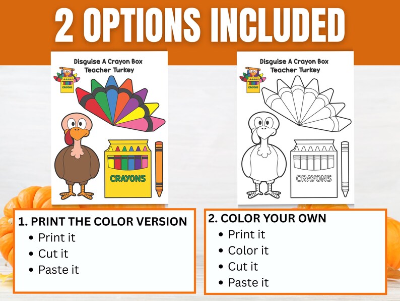 Disguise a Turkey as Crayons Kids Craft | Thanksgiving Activities ...