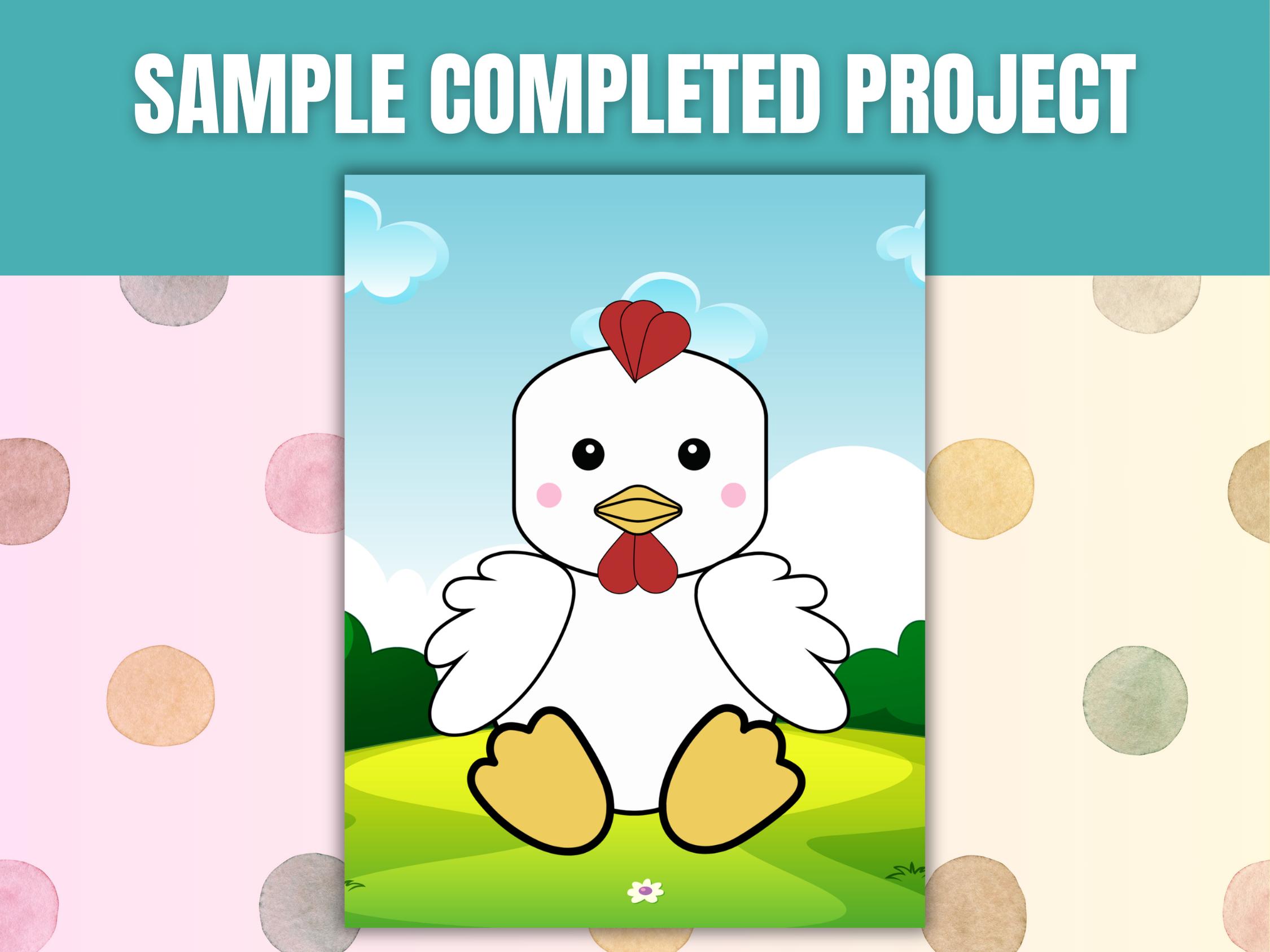 Build a Chicken Printable Craft for Kids | Spring Farm Animals Kids ...
