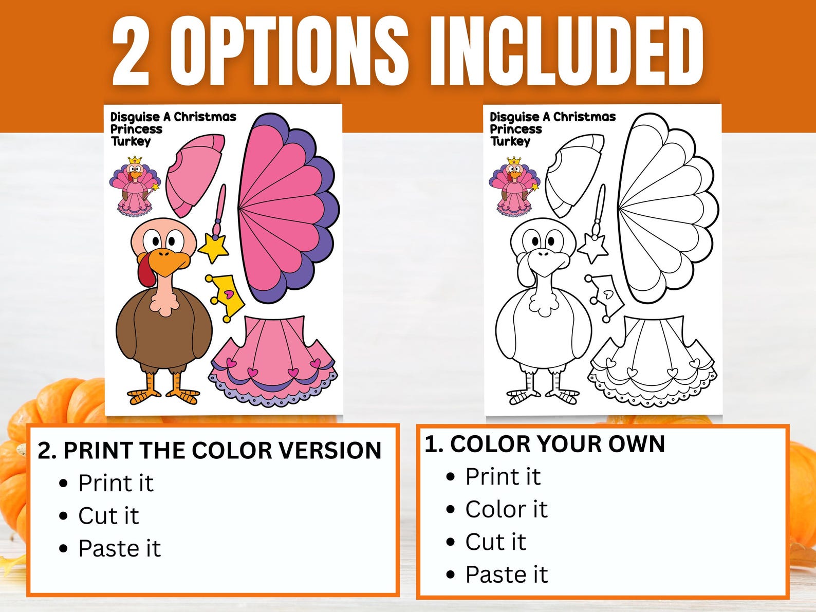 20 X Disguise a Turkey Kids Paper Craft Mega Bundle | Thanksgiving Home ...