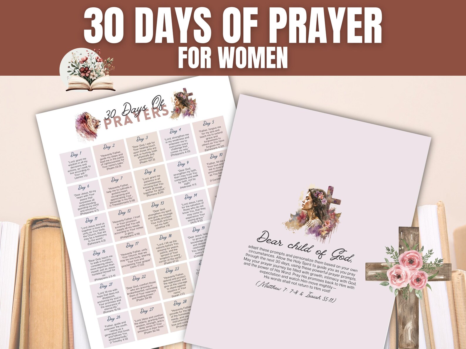 Printable 30 Days of Prayers for Women | Christian Prayer Bible ...