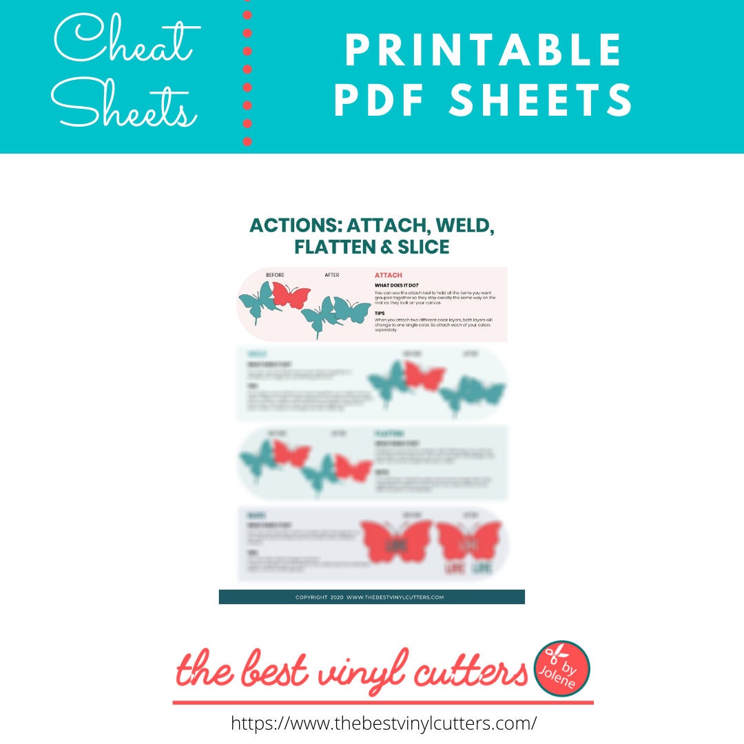 Printable Cheat Sheets for Understanding Weld, Flatten and Slice ...