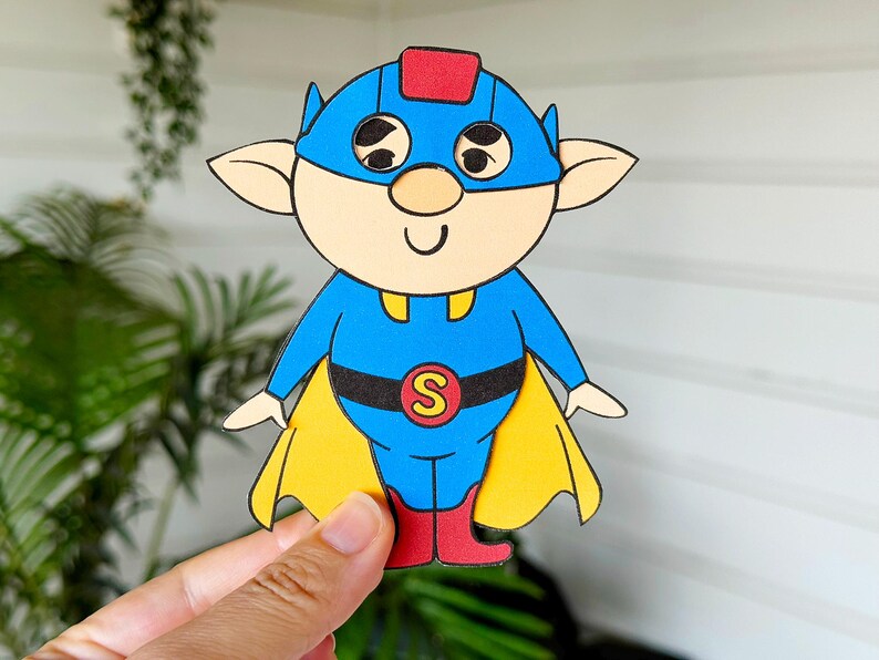Disguise a Christmas Elf as a Superhero Printable Craft for Kids ...