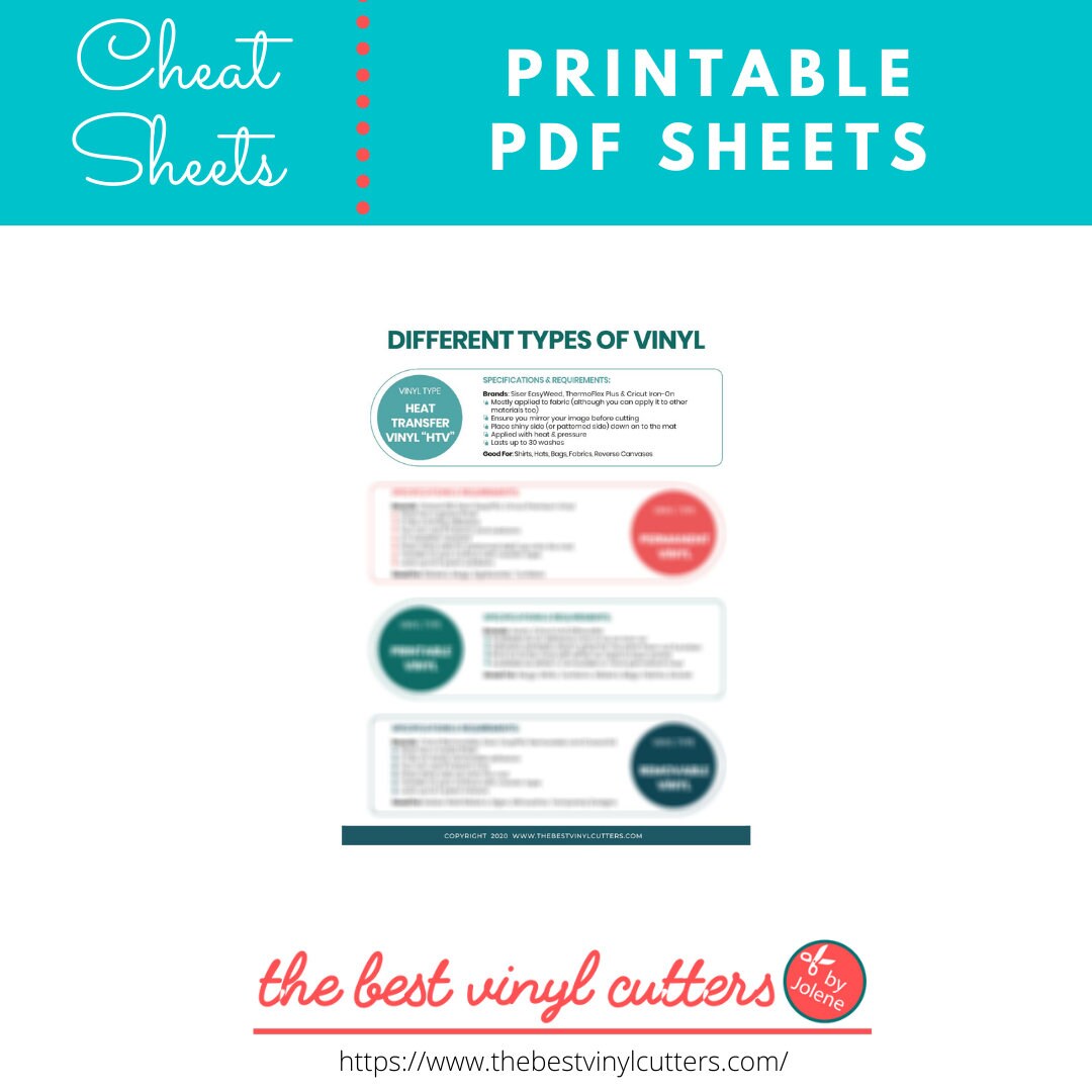 Printable Cheat Sheets for the Different Types of Vinyl - Beginners ...