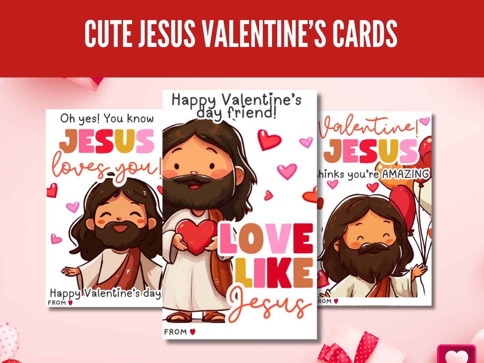 Printable Bible Verse Jesus Valentine Cards | Christian Kids School ...
