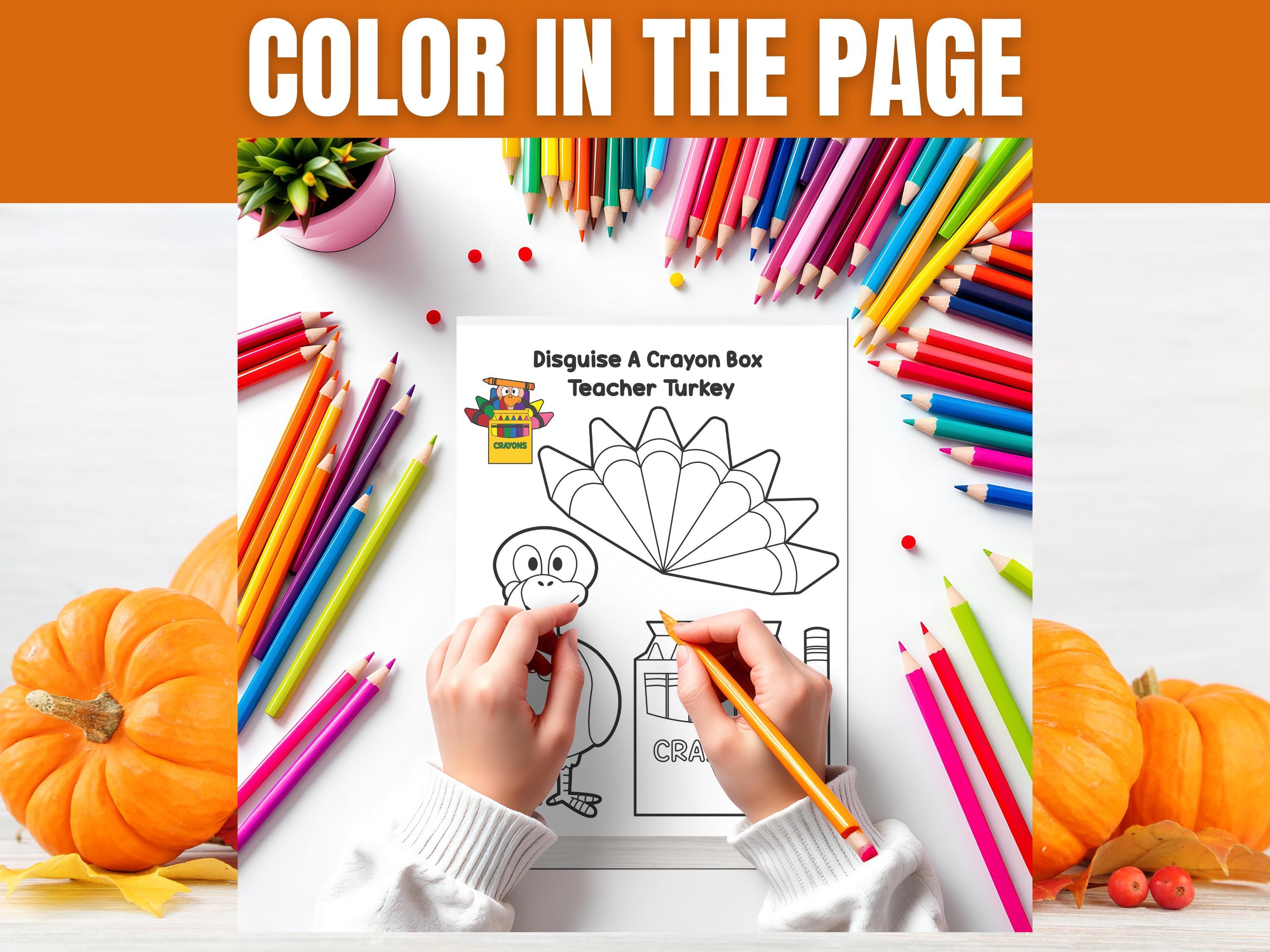 Disguise a Turkey as Crayons Kids Craft | Thanksgiving Activities ...