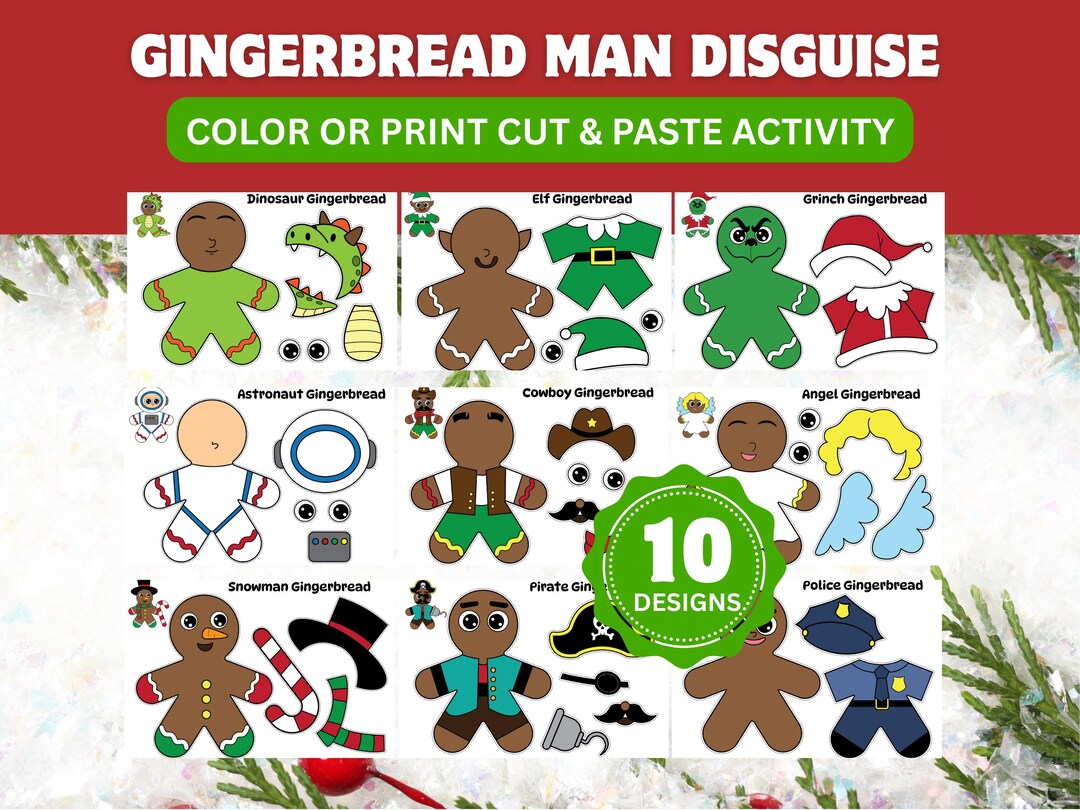 Disguise a Gingerbread Man, Christmas Disguise, Gingerbread Man in ...