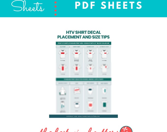 Printable Cheat Sheets for Decal Sizing Chart - Beginners Guide PDF ...