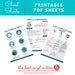 Printable Cheat Sheets for Heat Transfer Vinyl - Beginners Guide PDF ...