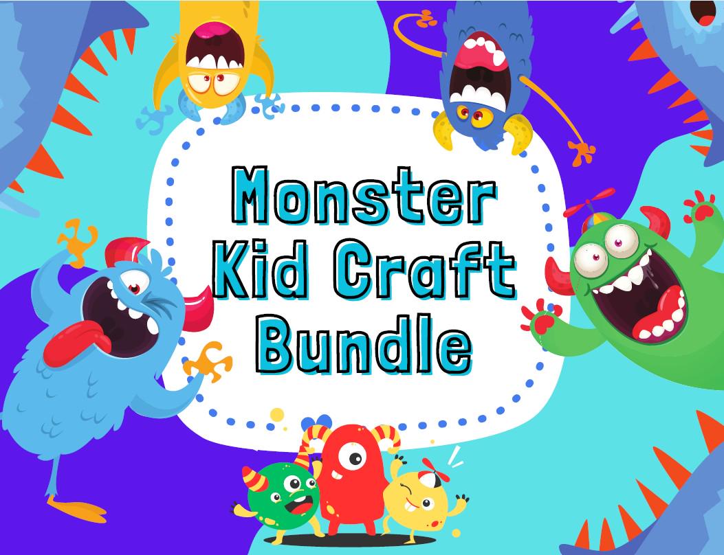 Printable Monster Activity Pack | Kids Craft Bundle | Party Activities ...