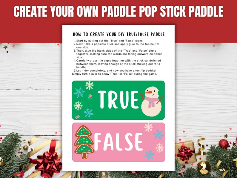 Printable Christmas True or False Trivia Game | Holiday Family, Group ...