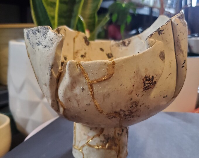 Kintsugi Wood Fired Bowl - Etsy