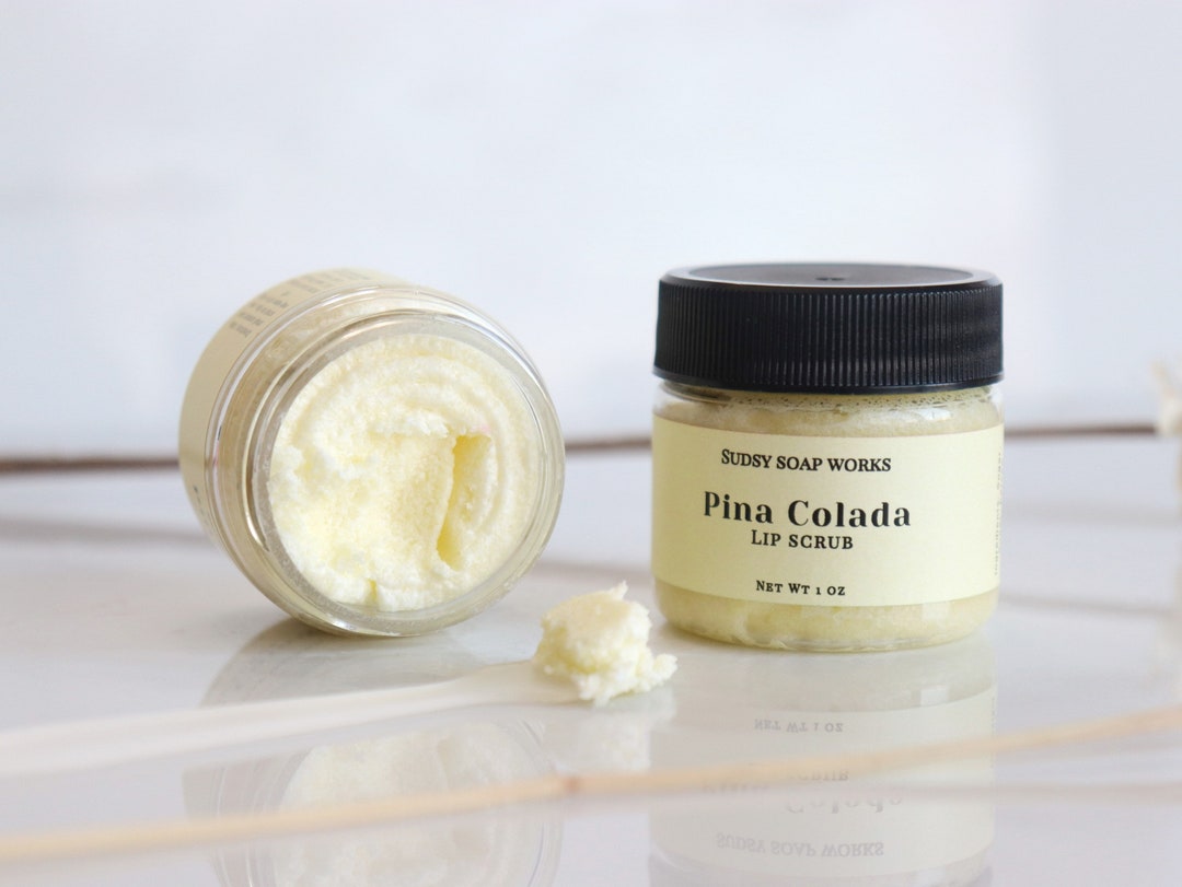 Piña Colada Flavored Lip Scrub Whipped Lip Scrub Exfoliating - Etsy