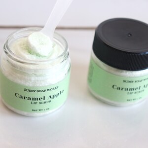 Caramel Apple Flavored Lip Scrub, Whipped Lip Scrub, Exfoliating Lip ...