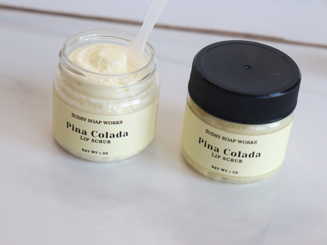 Piña Colada Flavored Lip Scrub Whipped Lip Scrub Exfoliating - Etsy