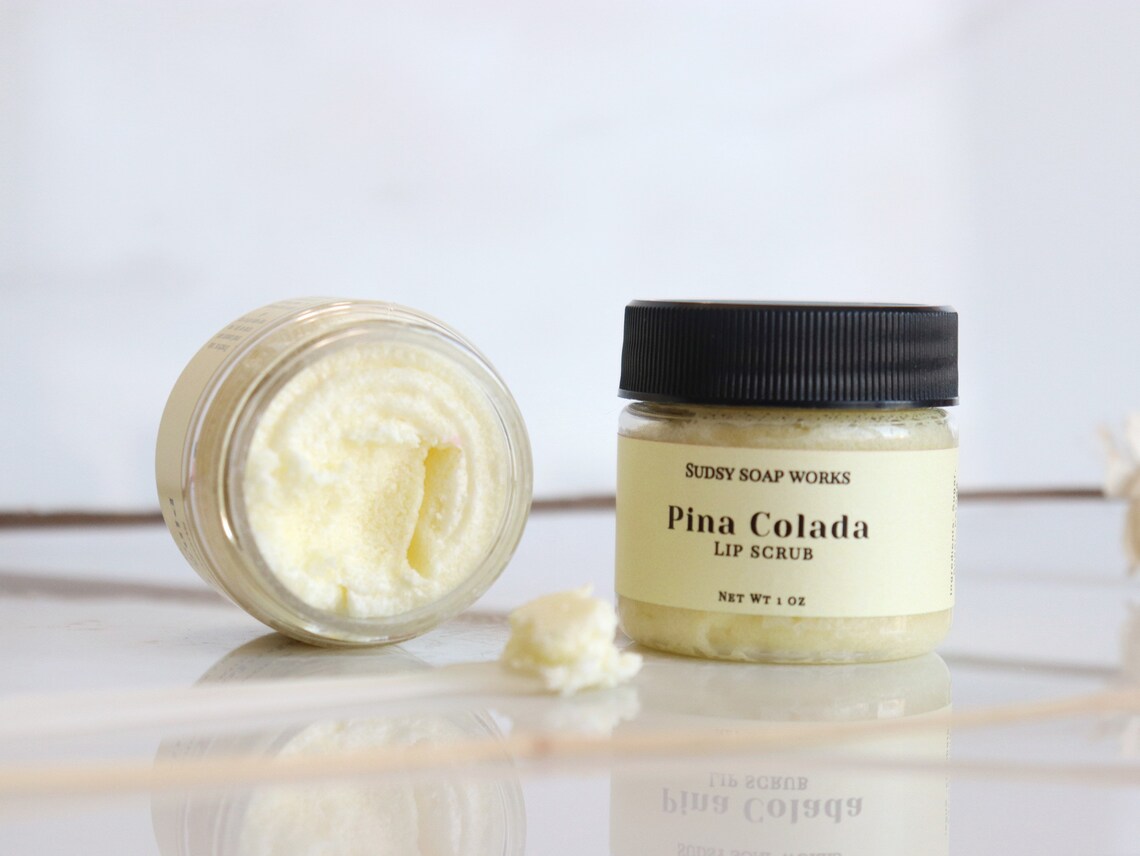 Piña Colada Flavored Lip Scrub Whipped Lip Scrub Exfoliating - Etsy