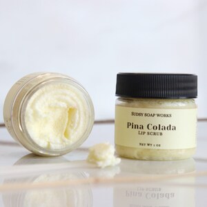 Piña Colada Flavored Lip Scrub Whipped Lip Scrub Exfoliating - Etsy