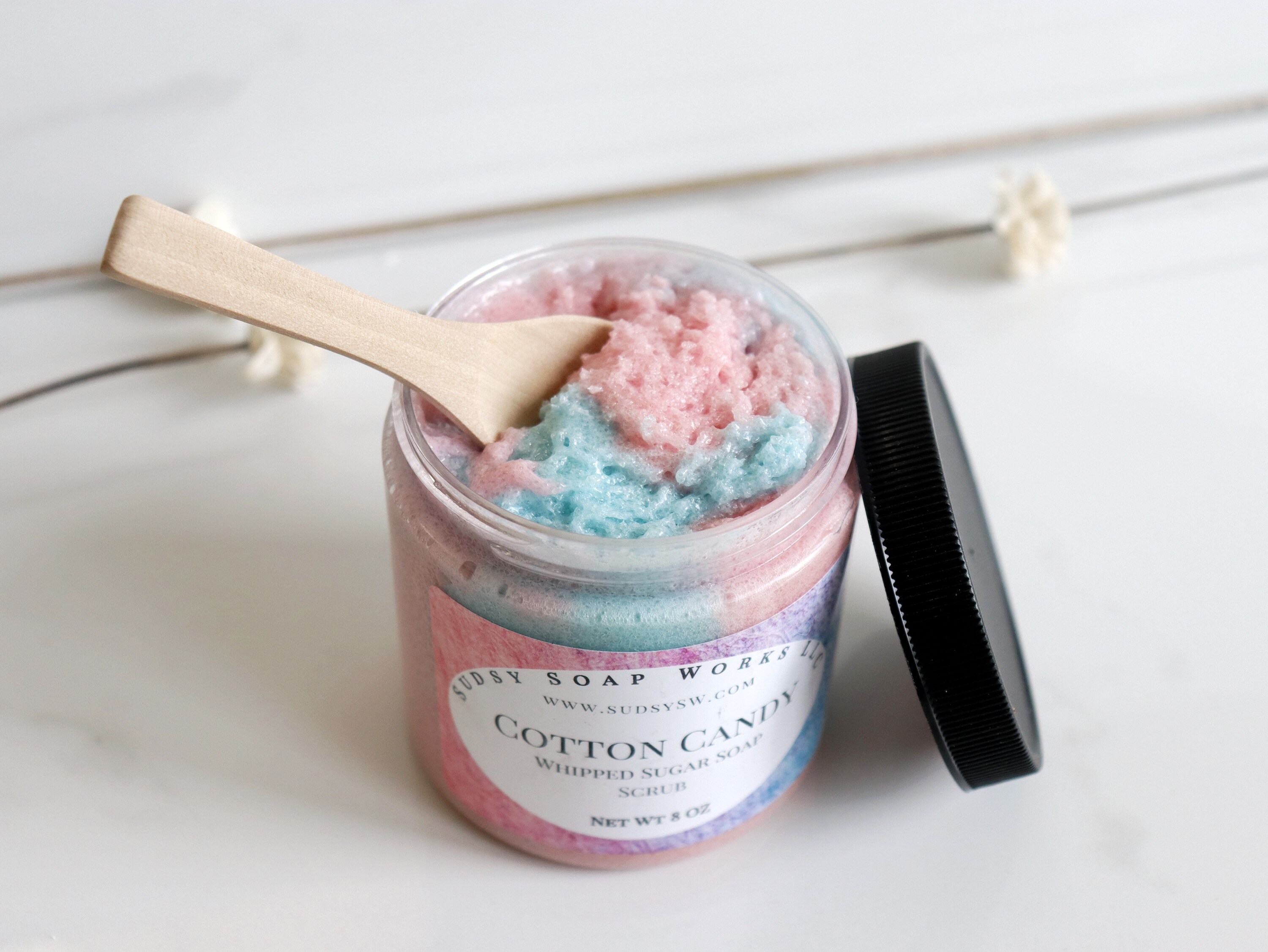Exfoliante De Jabón De Algodón De Azúcar Exfoliante De Azúcar Etsy