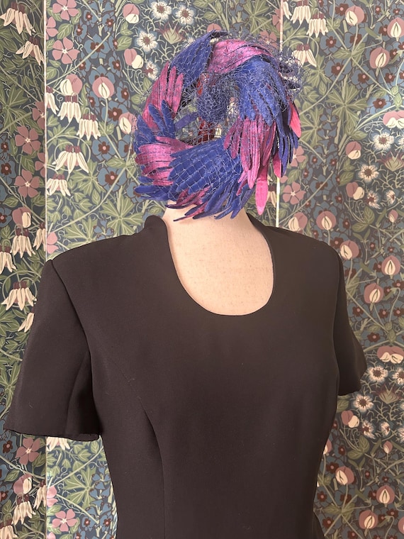 Mesh feather fascinators hat - Gem