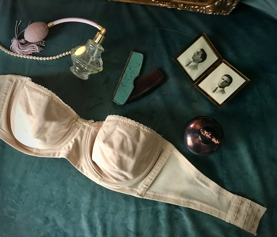 Vintage Strapless Bra in off White, Size 34C - Etsy