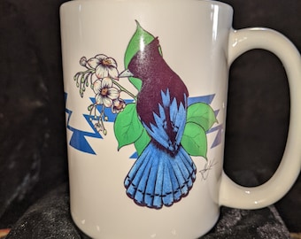 Blue Jay Tea Mug - Etsy