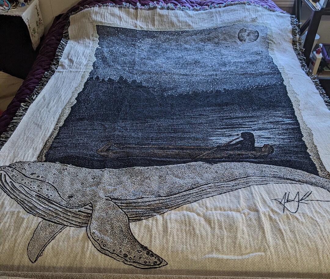 Whale Throw - Etsy