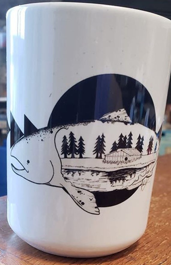 Drinkware Mugs Kitchen & Dining Joseph Panacci Studio Pottery Salmon ...