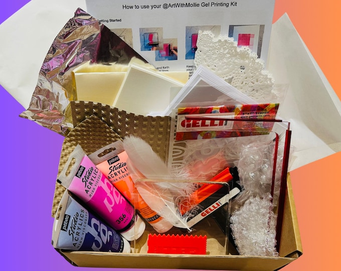 Gel Plate Starter Printing Kit - Includes a Gelli Arts Gel Plate and ...