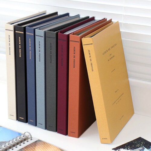 Gold & Black Classic Photo Album With Satin Ribbon Closure | Etsy