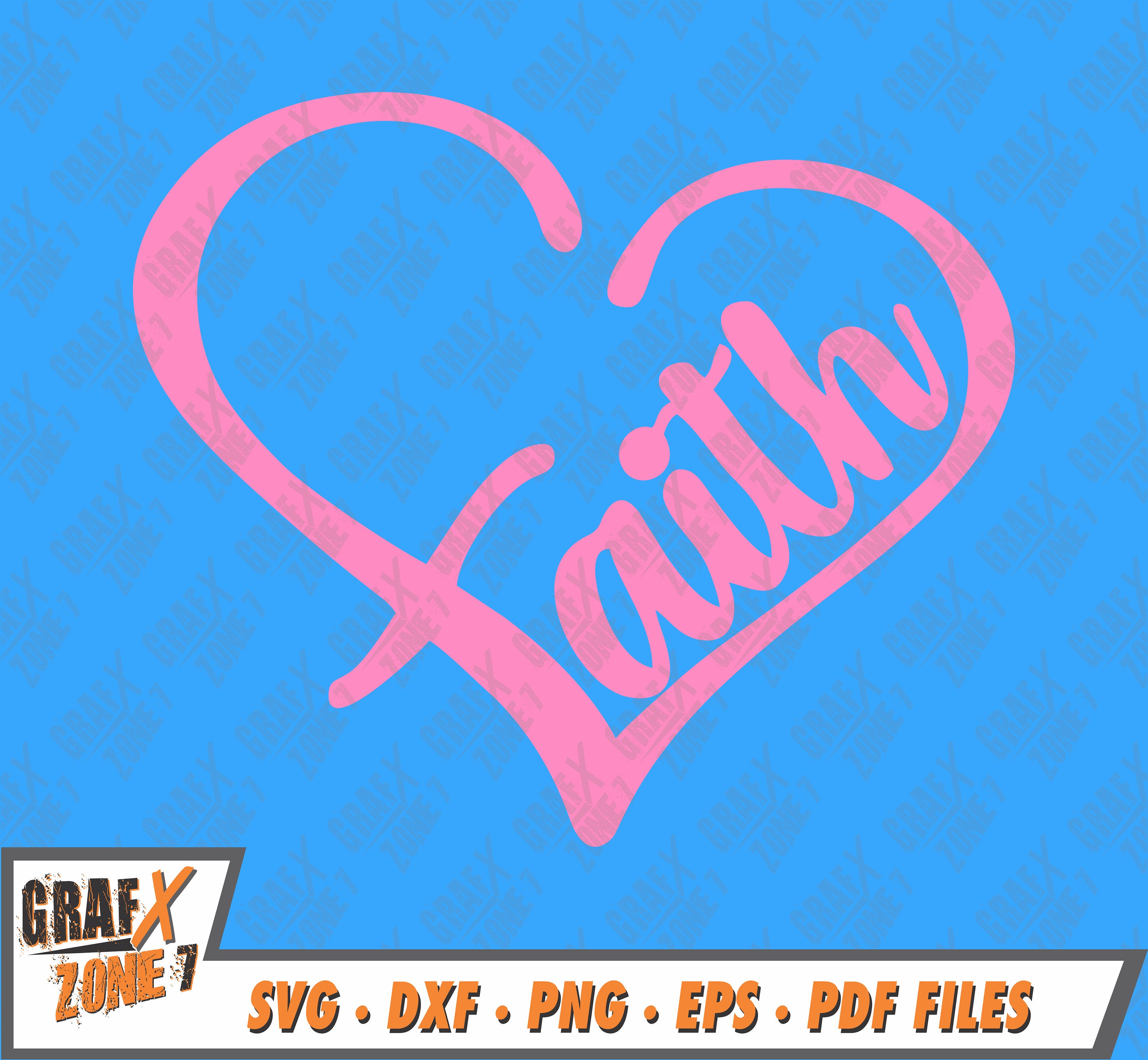 Faith Heart Svg Faith Svg Religion Svg Faith Shirt Svg SVG | Etsy