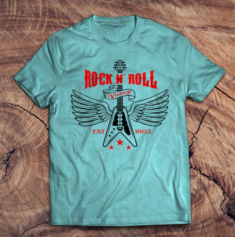 Rock N' Roll Vintage MMXX Svg Music Svg Rock Shirt Svg | Etsy