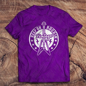 Keep on Rocking Vintage Svg, Music Svg, Rock Shirt Svg, Rock and Roll T ...