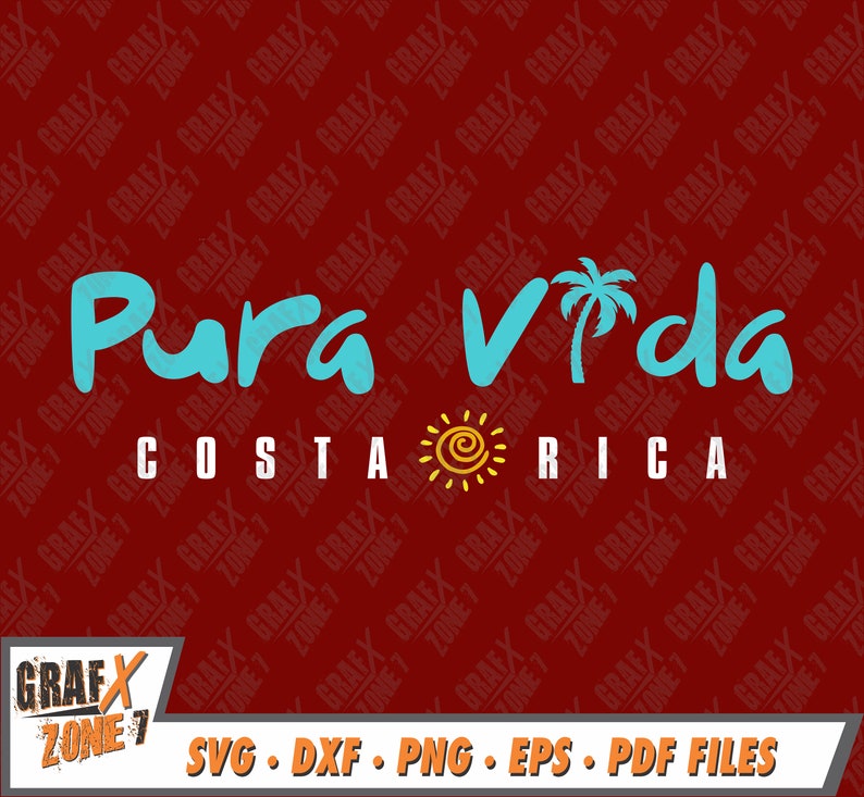 Pura Vida Costa Rica Svg, Costa Rica Shirt Svg, SVG Cut Files for ...