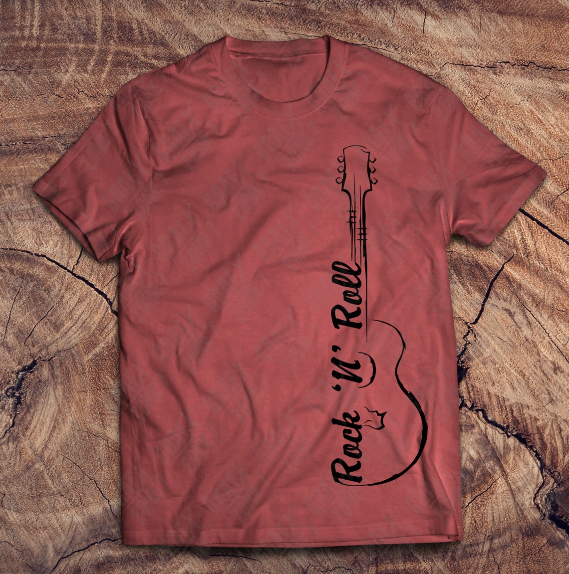 Rock 'N' Roll Guitar Svg Music Svg Rock Shirt Svg | Etsy