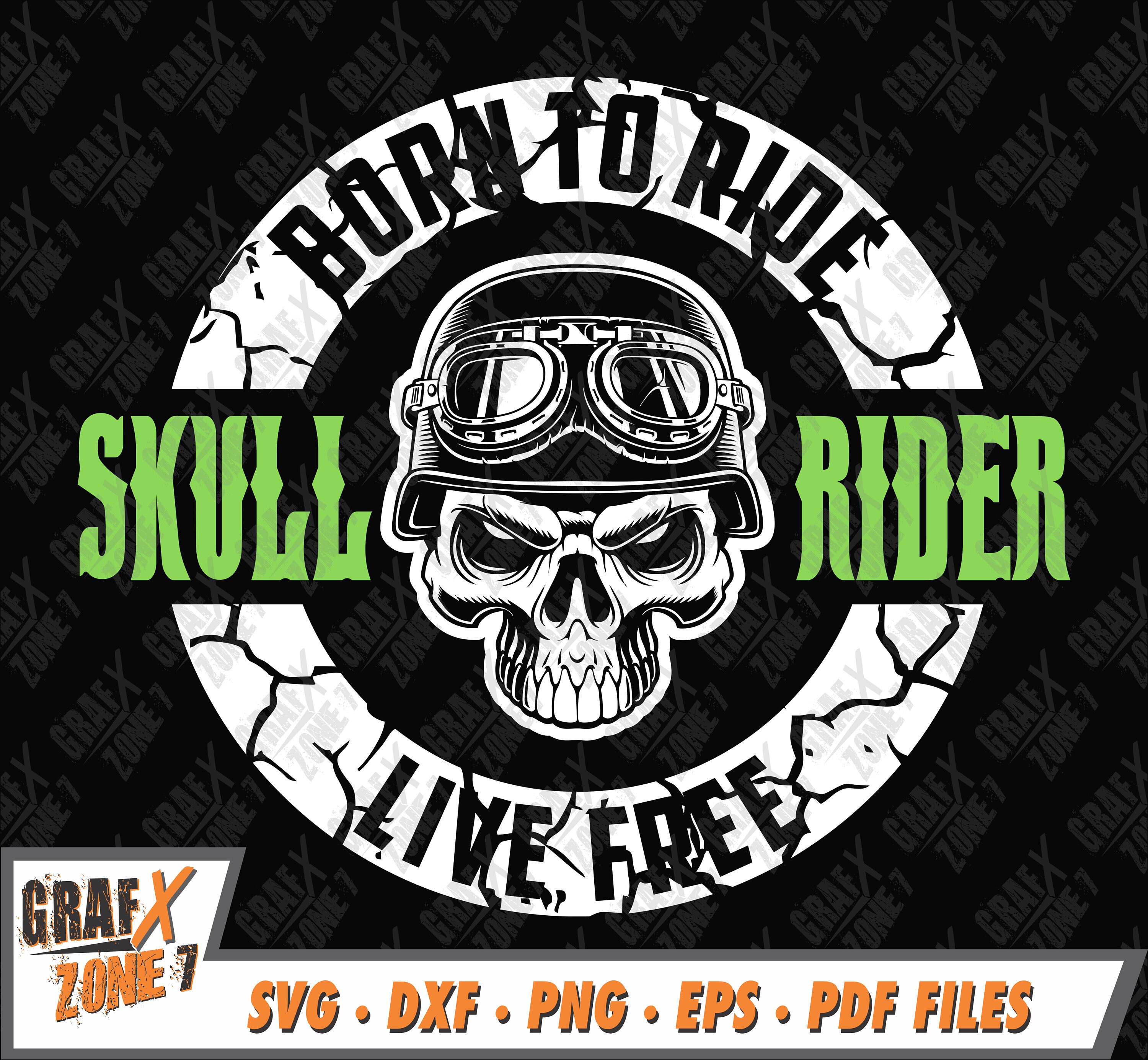 Born to Ride Live Free Skull Rider Svg Biker Svg Motorcycle | Etsy