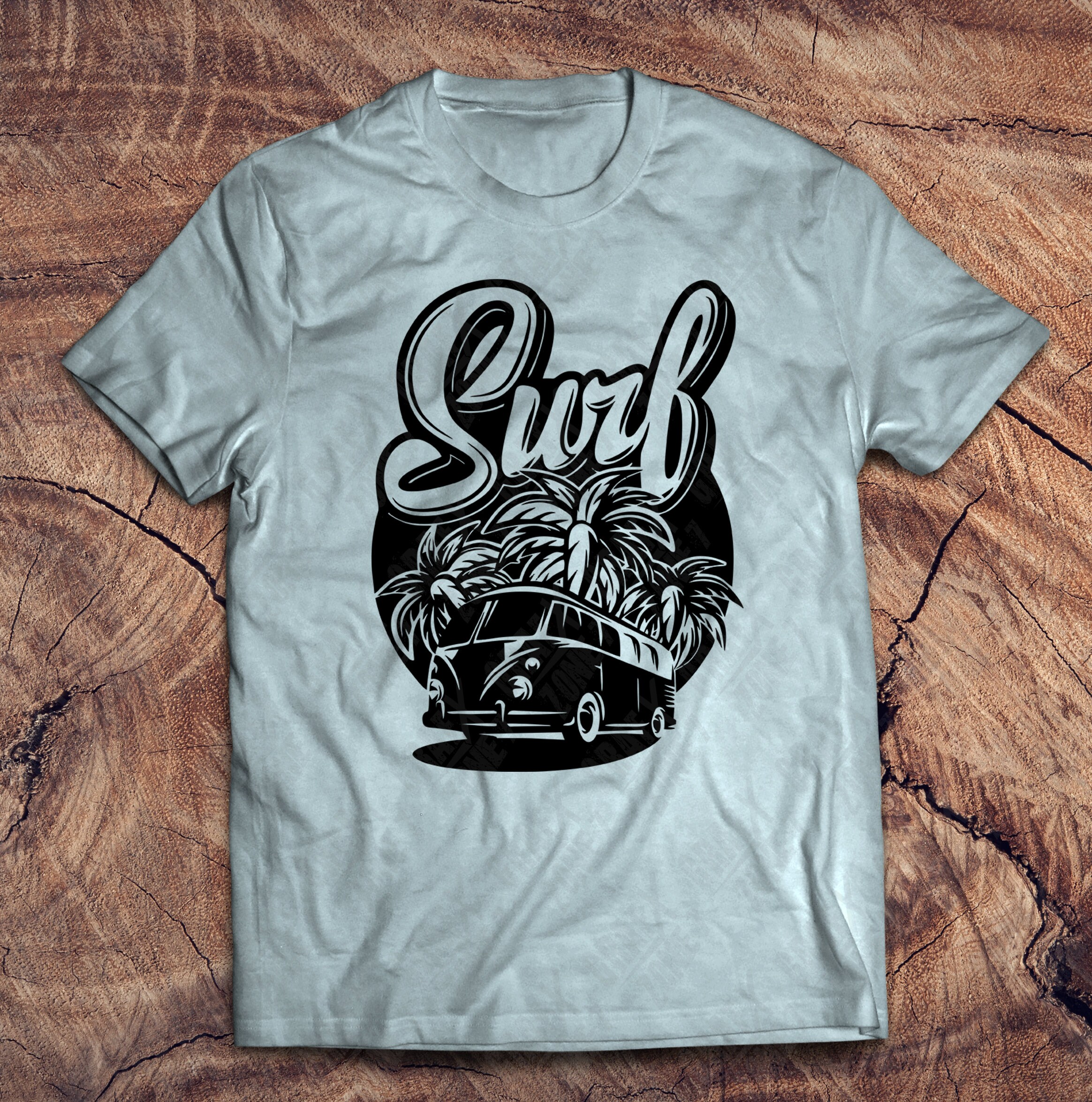 Surf Wagon Svg Surf Svg Surfing Shirt Svg Beach T-shirt | Etsy