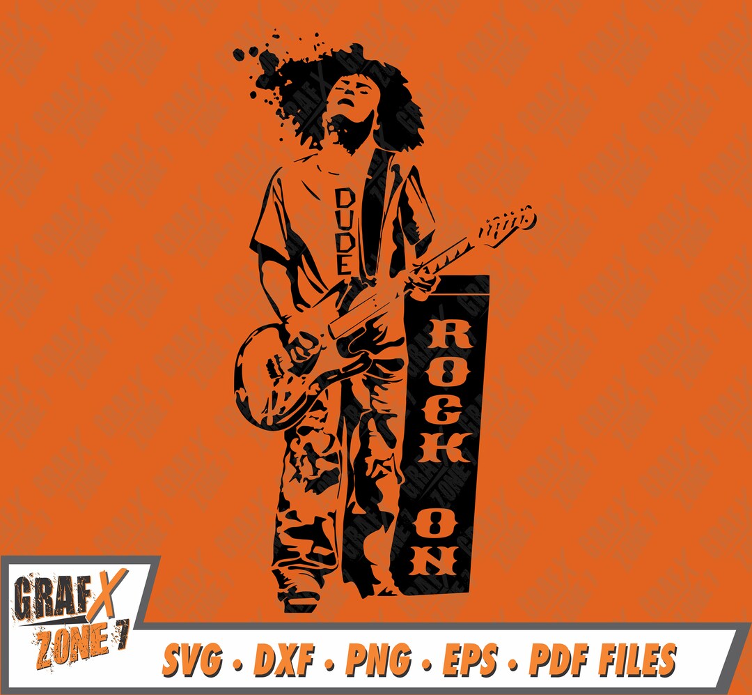 Rock on Dude Svg, Music Svg, Rock Shirt Svg, Rock and Roll T-shirtsvg ...