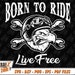 Born to Ride Live Free Eagle Svg, Biker Svg, Motorcycle Svg, Eagle ...