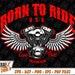 Born to Ride Live Free Eagle Svg, Motorcycle Svg, Biker Svg, Eagle ...