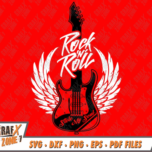 Rock and Roll Birthday Svg - Etsy