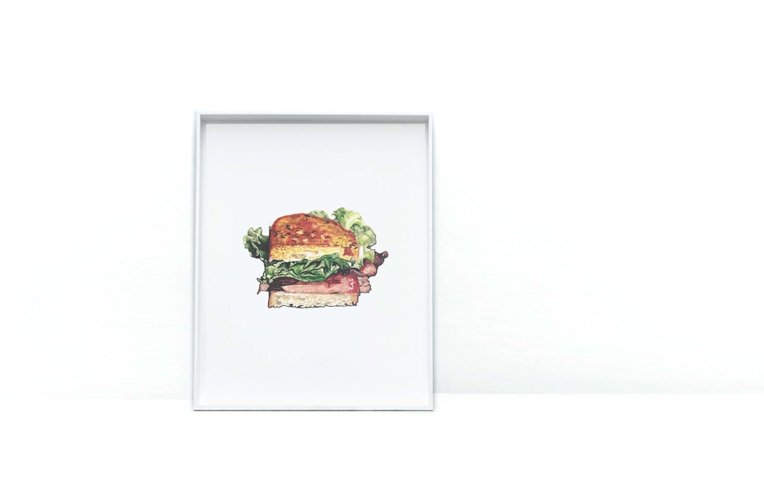 BLT Painting | Art Prints for Food Lovers | Bacon Lettuce Tomato ...